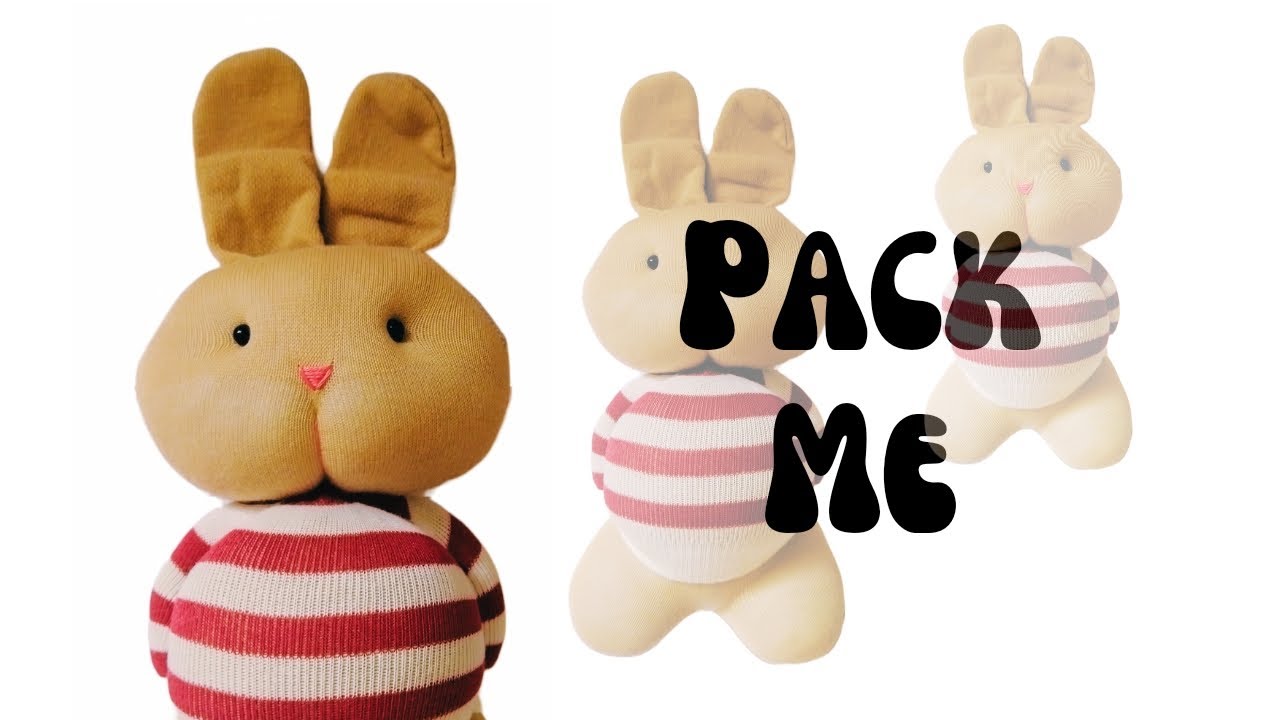 How to wrap a stuffed animal/ How to make a cute gift/ Soft Toy gift ...