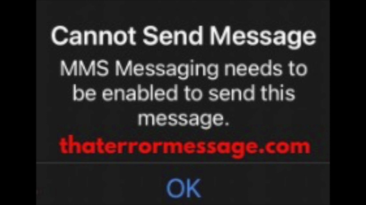 MMS Messaging Needs To Be Enabled To Send This Message iPhone YouTube mms-messaging-needs-to-be-enabled-to-send-this-message-iphone-youtube