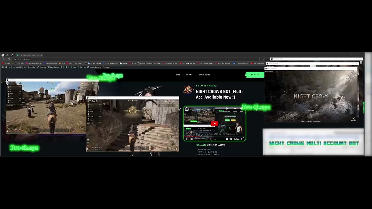 Night Crows Multi Account Bot ! - YouTube