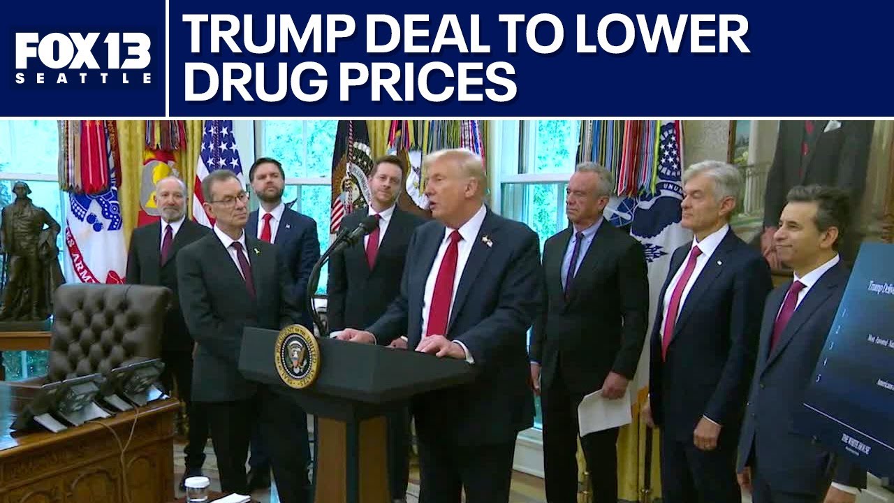 Trump announces deal to lower drug prices | FOX 13 Seattle - YouTube