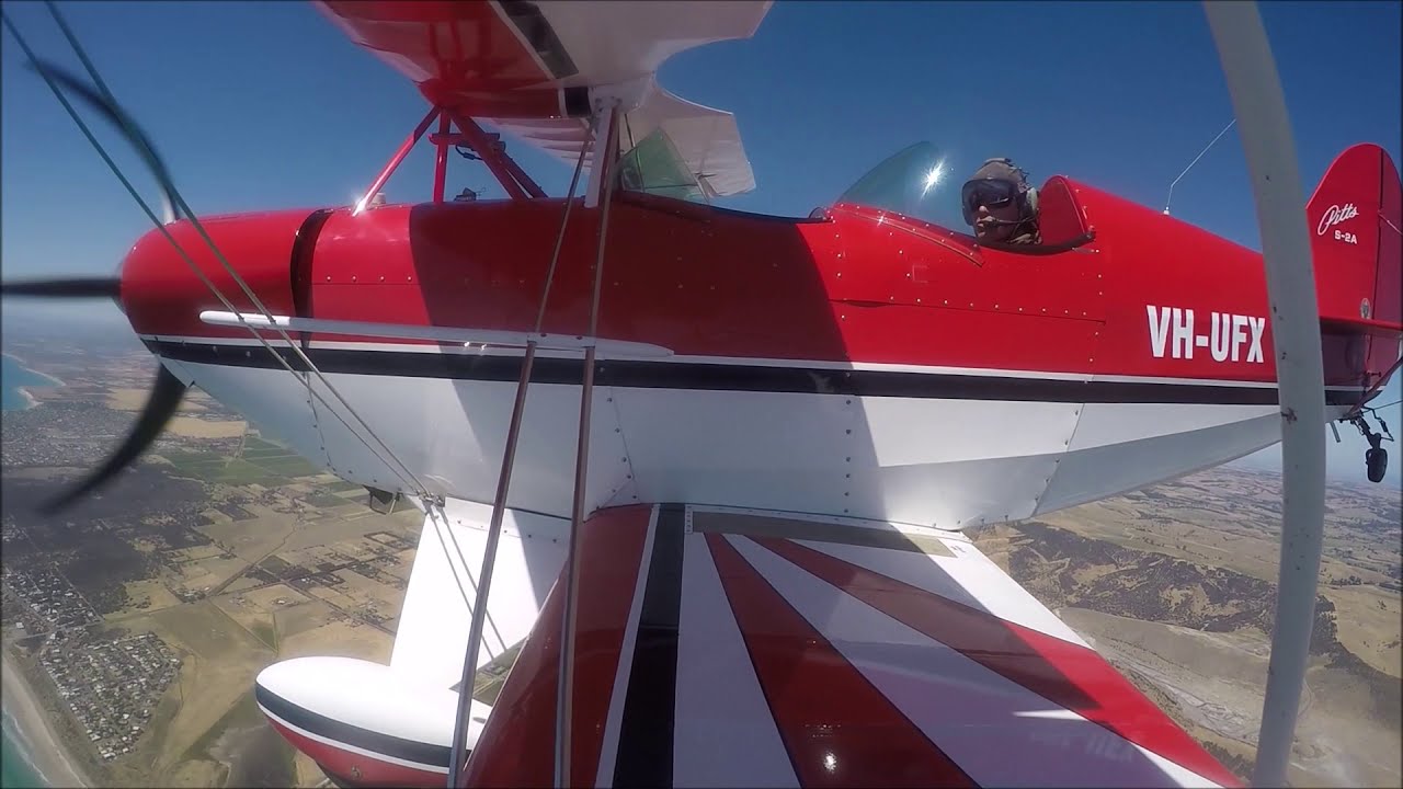 Pitts S-2A Aerobatics Practice. - YouTube
