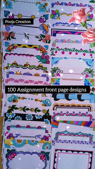100 Assignment front page design/ Project Work Designs/ Front page ...