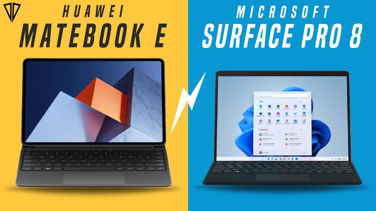 Huawei MateBook E (2021) Vs Microsoft Surface Pro 8 - YouTube