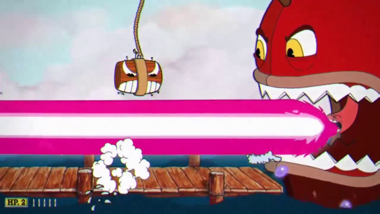 Cuphead - Captain Brineybeard Expert Boss Fight - YouTube
