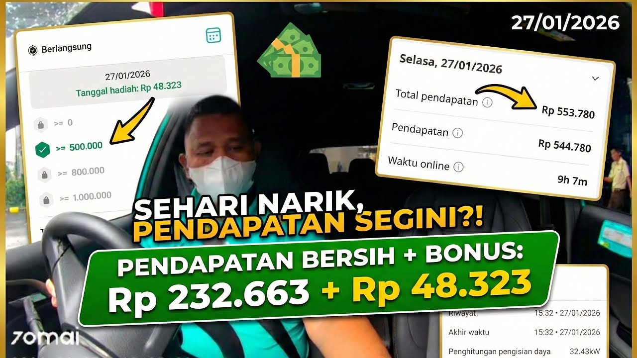 INI DIA SEHARI NARIK PENDAPAT BERSIH + BONUS DRIVER GREEN SM INDONESIA ...