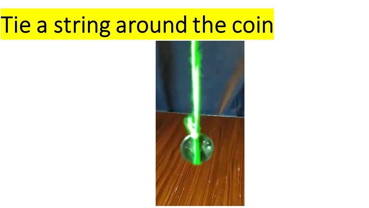 How to Tie a string around the coin - YouTube