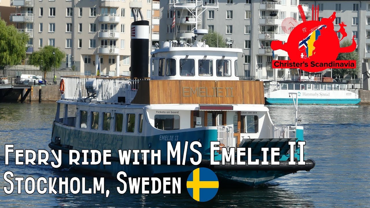 FERRY RIDE with M/S Emelie II in the great city of STOCKHOLM, SWEDEN ...