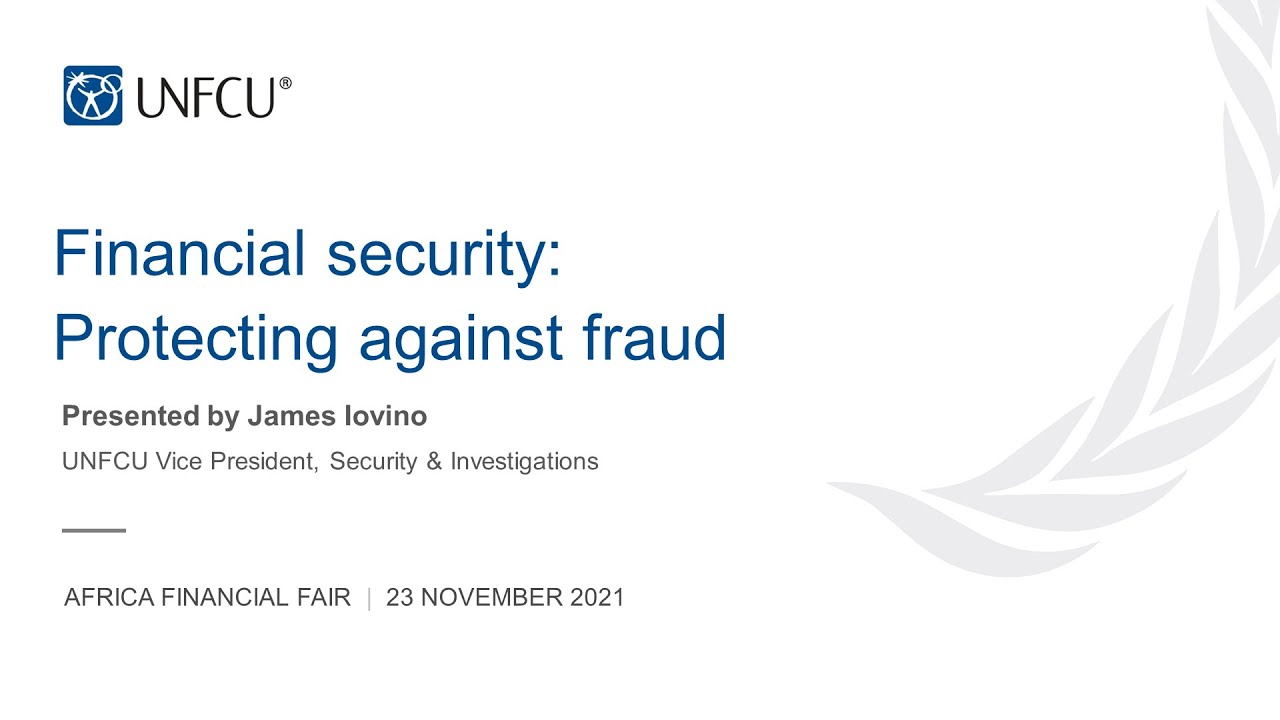 Financial security: Africa Financial Fair 2021 - YouTube