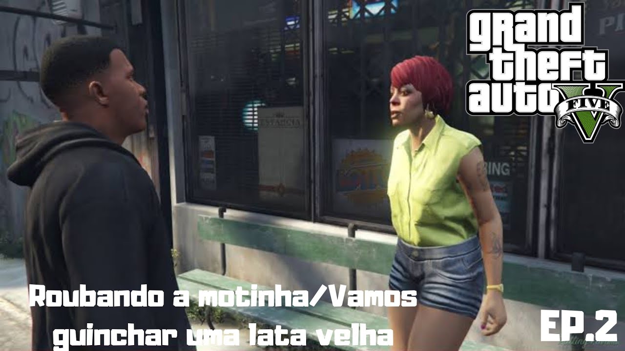 GTA V #2 - ROUBANDO MOTO/AJUDANDO TONYA - YouTube