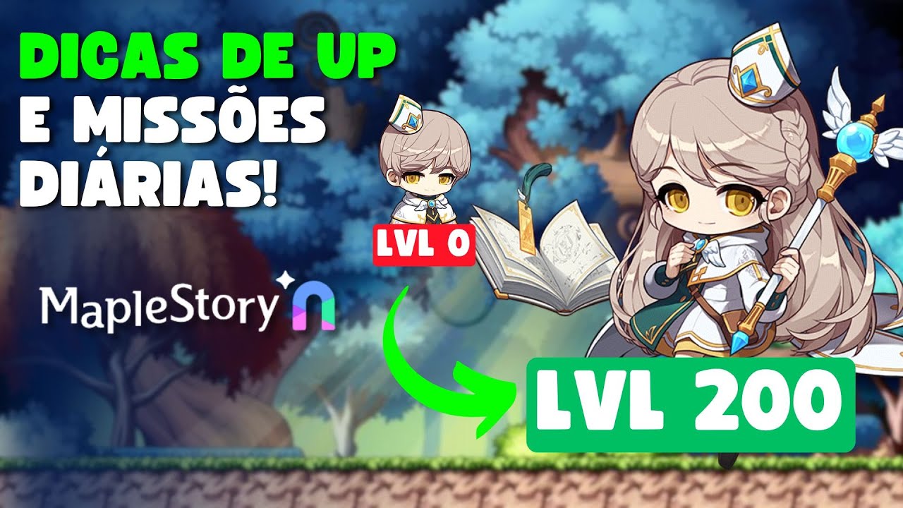 MAPLESTORY GUIA DE UP! COMO GANHAR LEVEL RÁPIDO DO 0 A 200 E MISSÕES ...