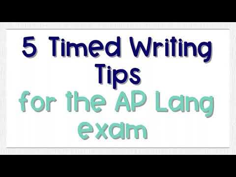 AP Lang Timed Writing Tips | Coach Hall Writes - YouTube