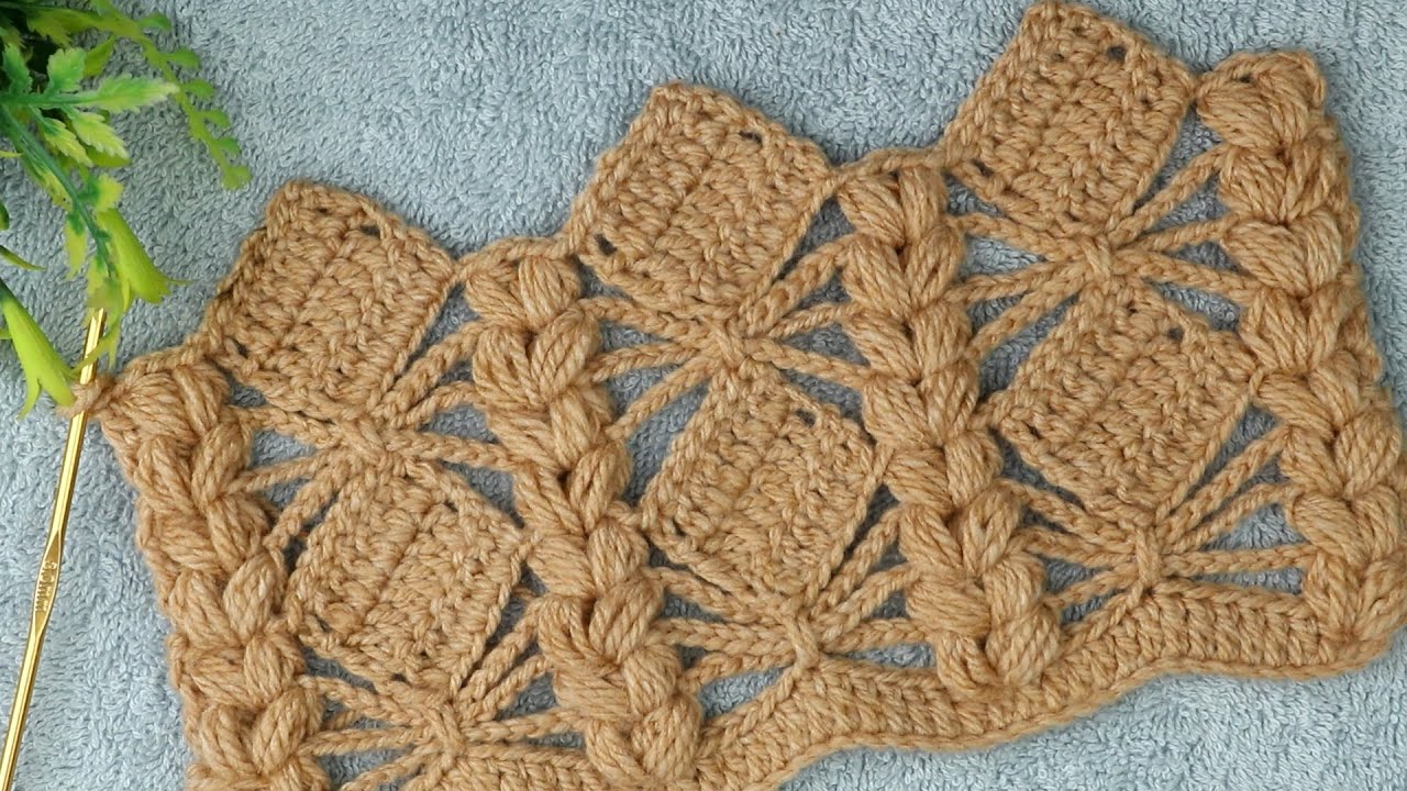 A very new crocheted model /The latest crochet trend models - YouTube