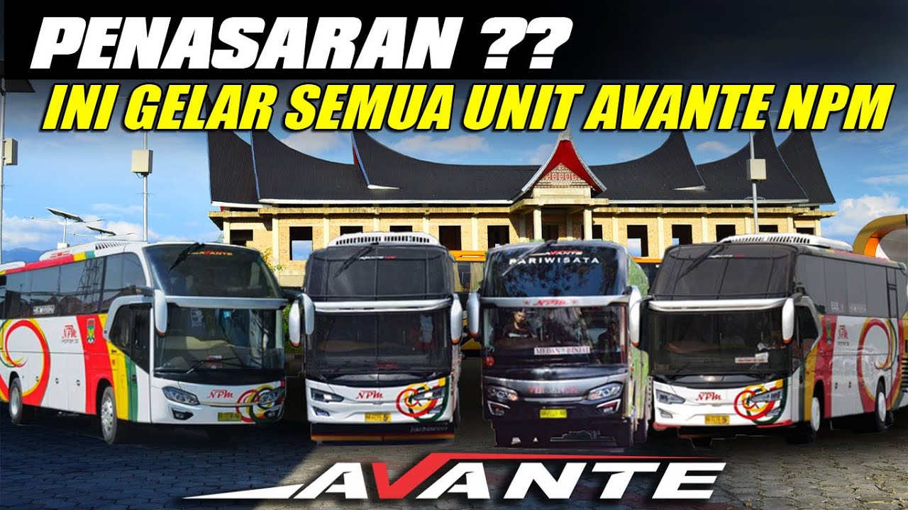 PENASARAN..?? || INI GELAR SEMUA UNIT BUS AVANTE NPM (Avante H7 & HDD ...