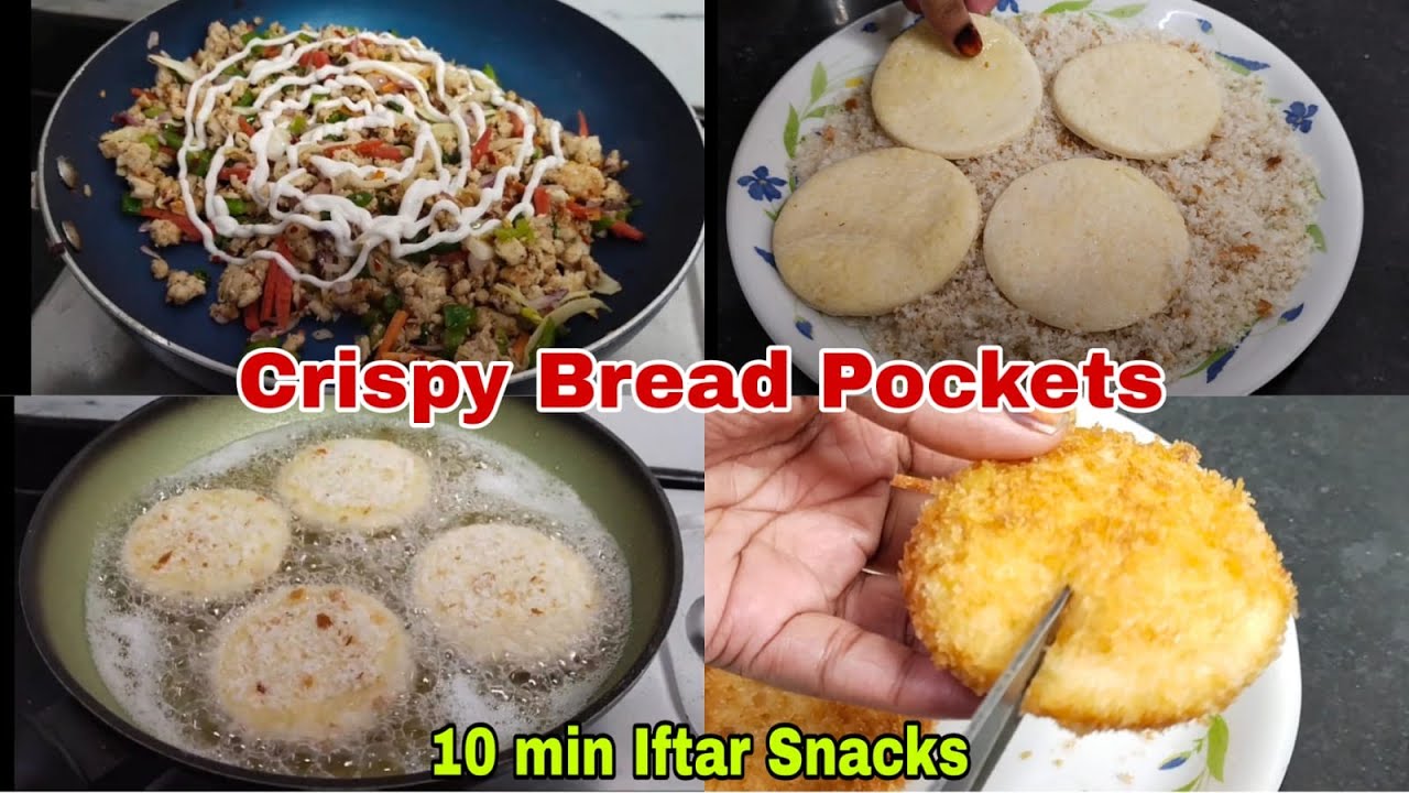 Bread Pocket Shawarma | Iftar Recipe | Chicken Bread Pockets | 10 Min ...