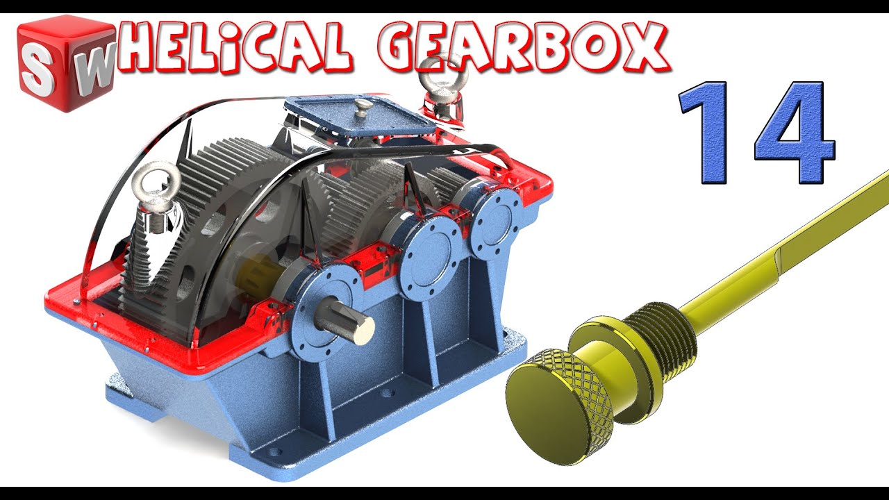Helical Gear Box - 14. Oil Probe (Project 03) Design by Solidworks ...