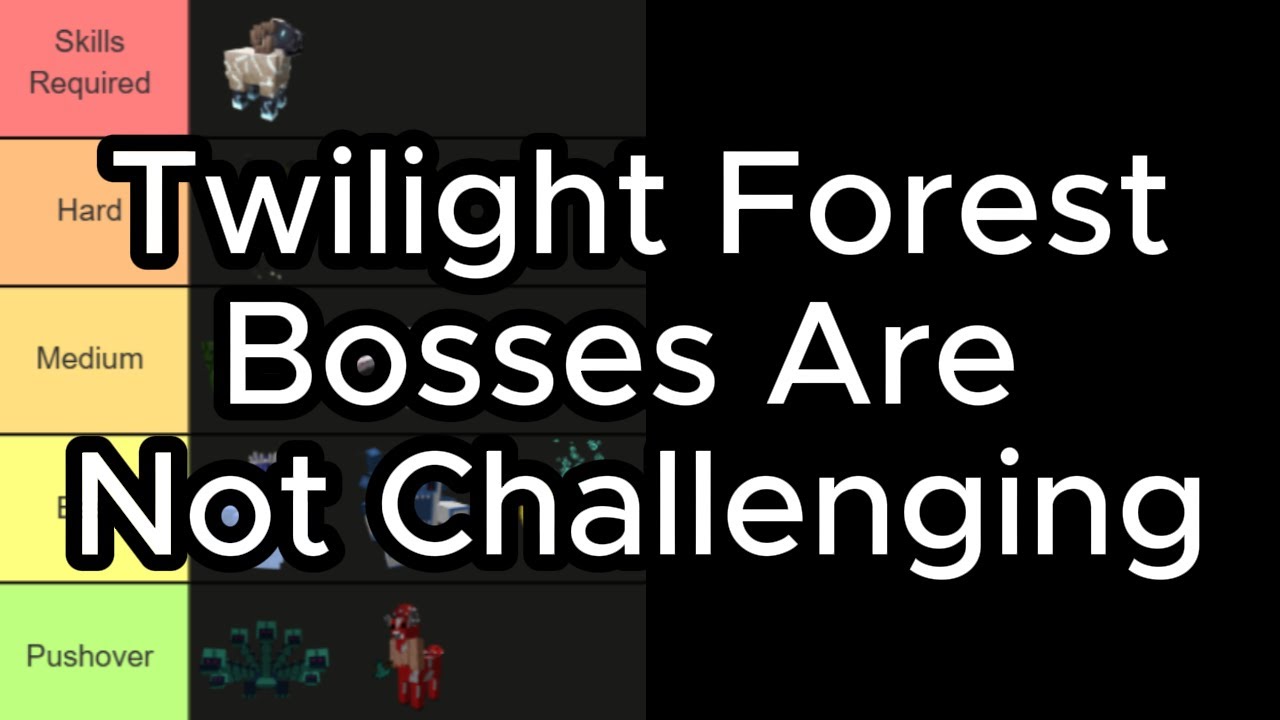 You Won't Believe How EASY Twilight Forest Bosses Are - YouTube