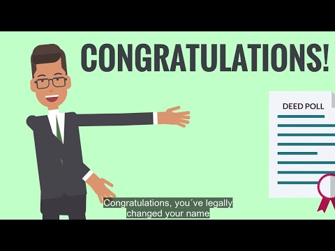 غير اسمك في بريطانيا اون لاين  من خلال Deed Poll