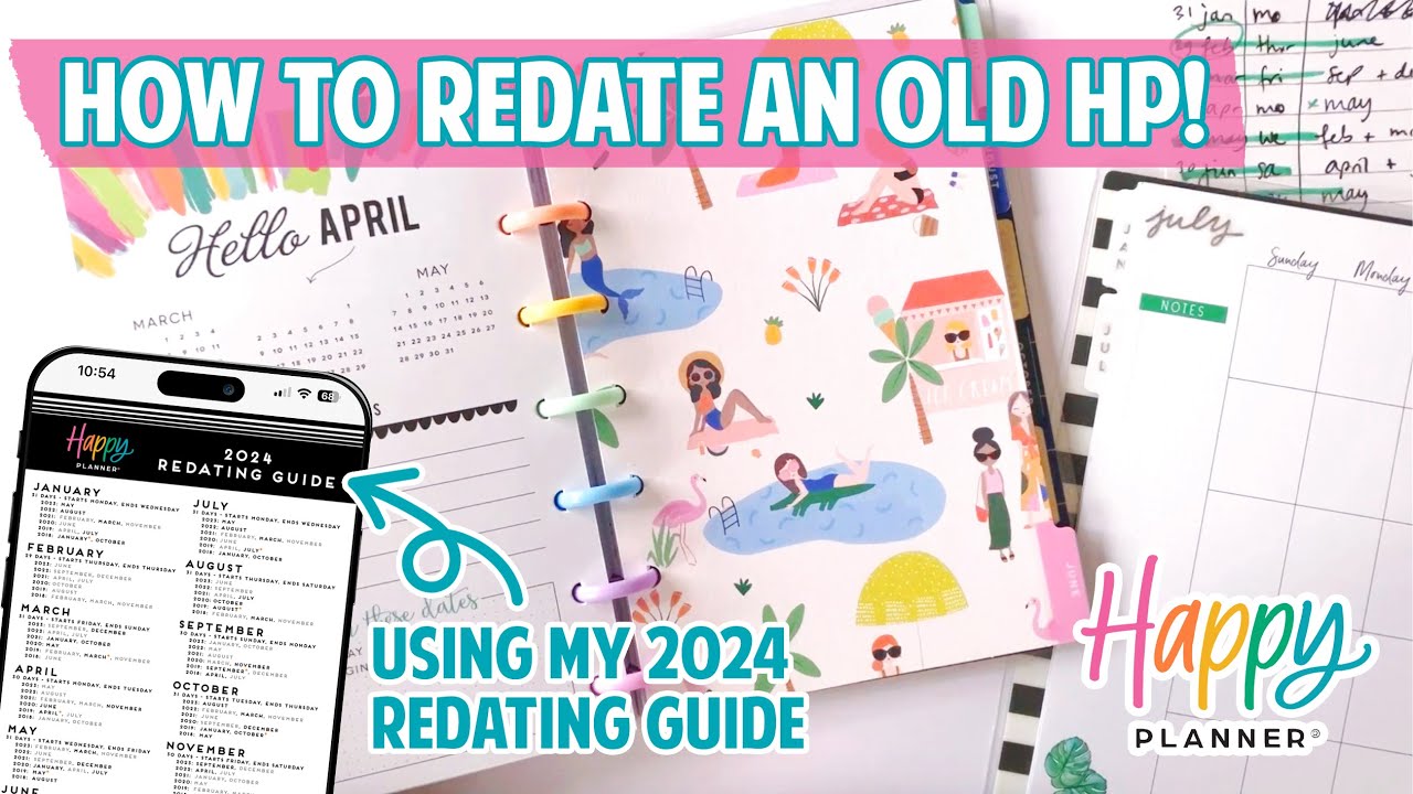 REDATING GUIDE: 2017 planner for 2024 | The Happy Planner mini journal ...