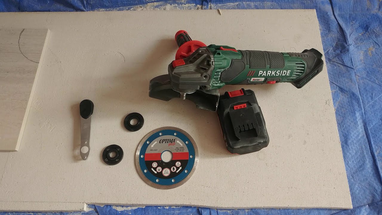 Tile & Ceramic Cutting With Diamond Blade Optima profi + angle grinder ...
