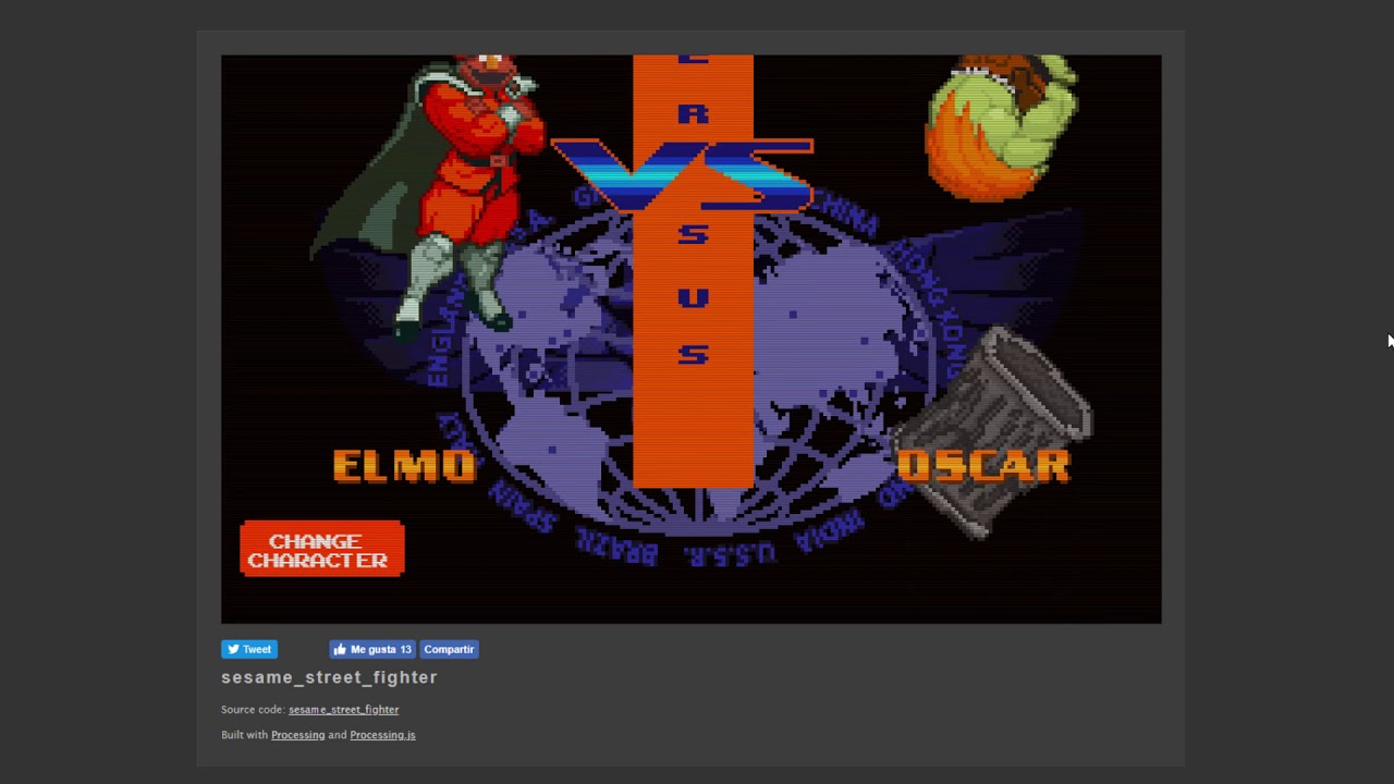 Sesame Street Fighter Speedrun - 29s (beat Elmo - Elmo) - YouTube