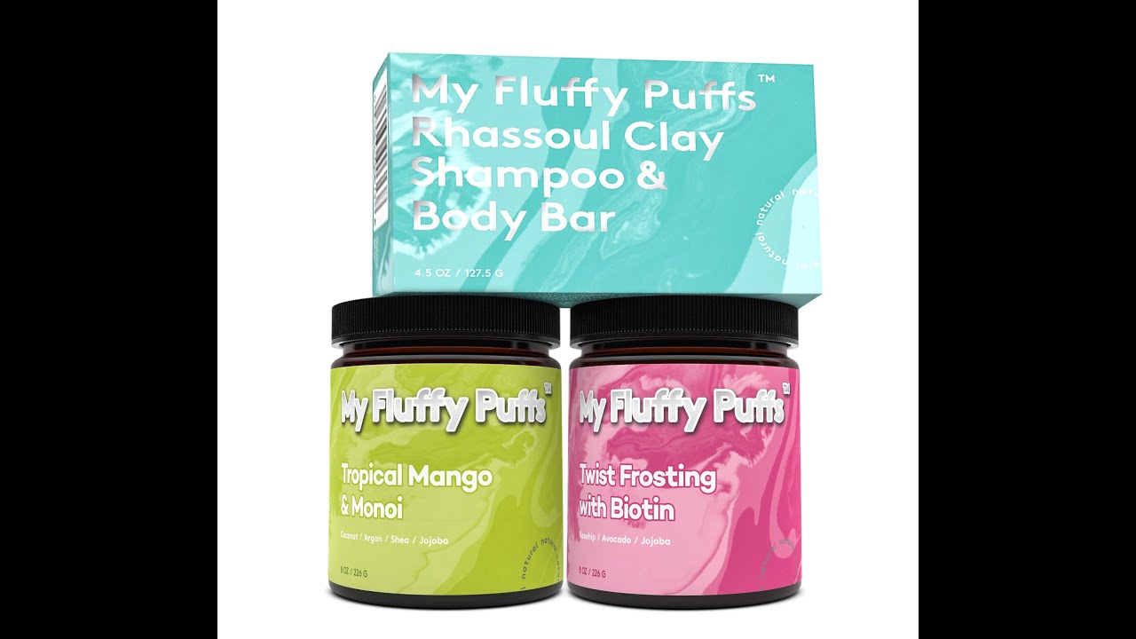 My Fluffy Puffs for Natural & Relaxed Hair - YouTube