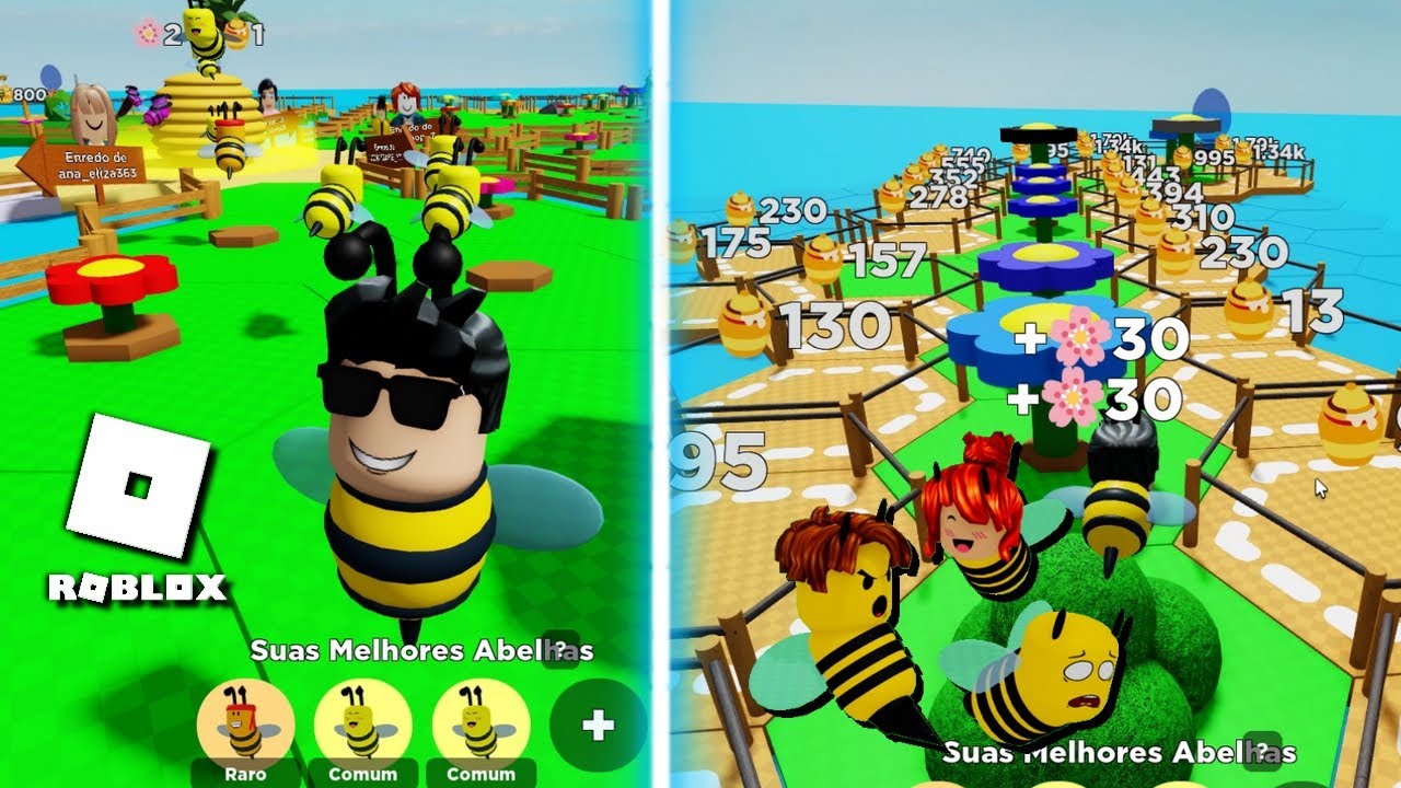 ROBLOX, SIMULADOR DE ABELHA, 🐝 Beeface Be a Bee ROBLOX, EVOLUA SUA ...