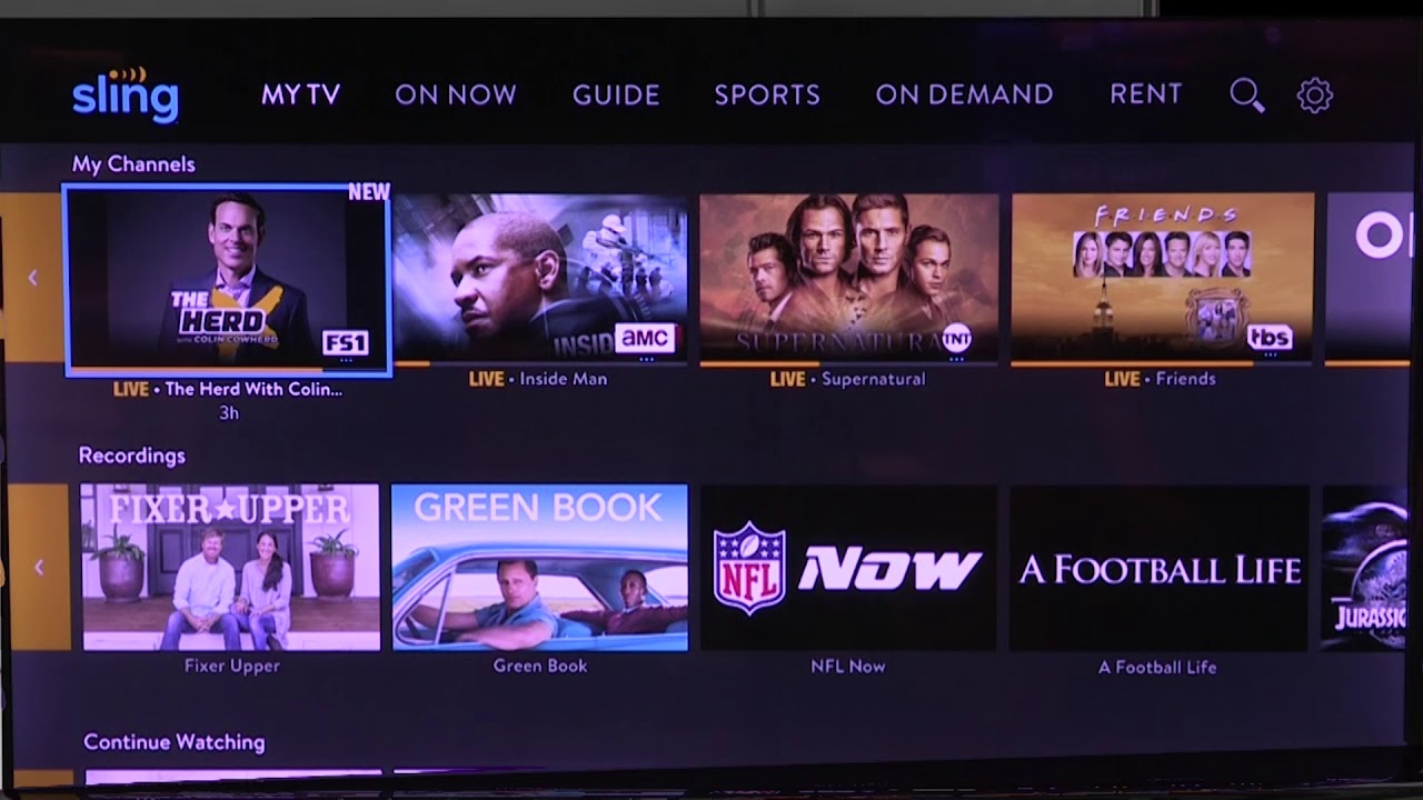 Sling TV My TV Tab DVR Tutorial - YouTube