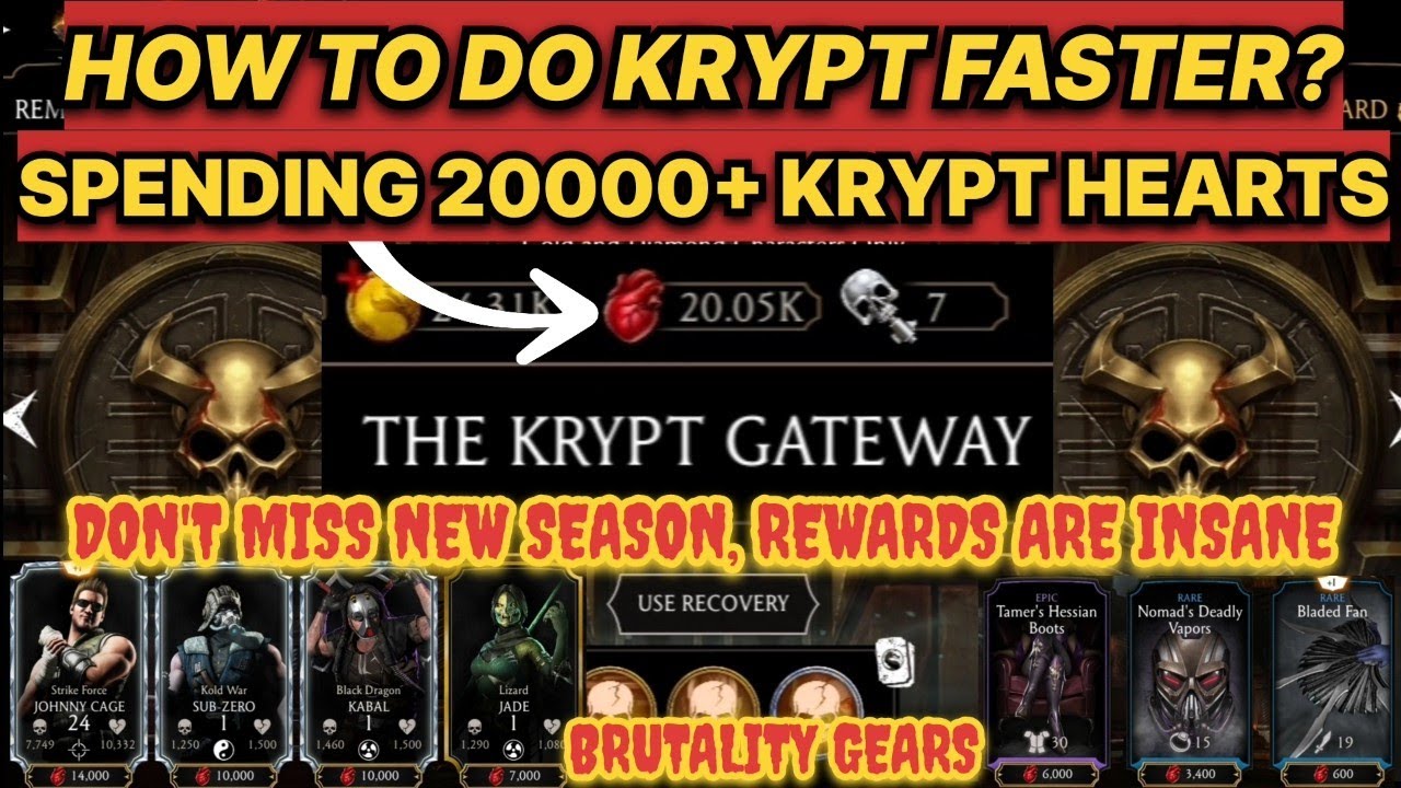 mk mobile krypt rewards | mk mobile how to grind Krypt faster? - YouTube