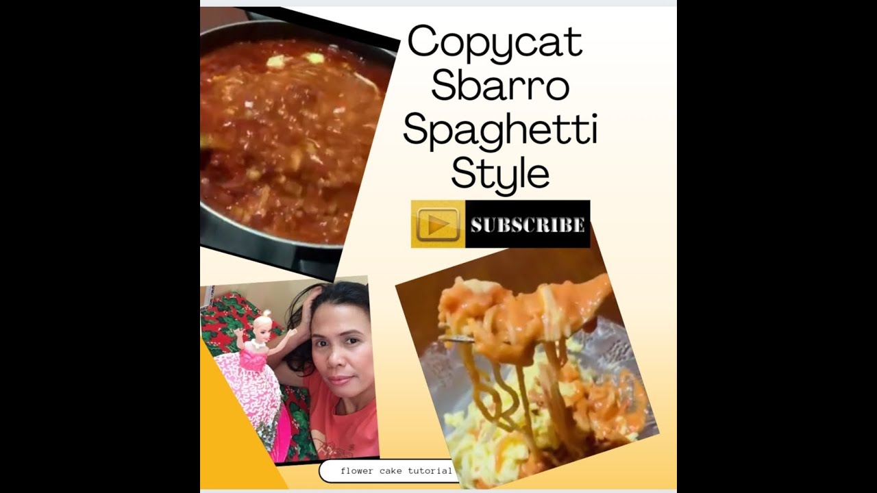 Spaghetti Copycat Sbarro meat sauce/October 18, 2021/Flower Cake ...