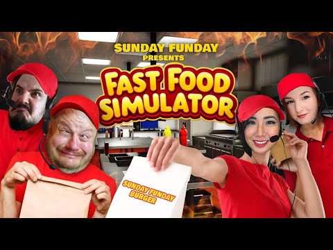 SUNDAY FUNDAY Fast Food Simulator w/ The Gang - YouTube