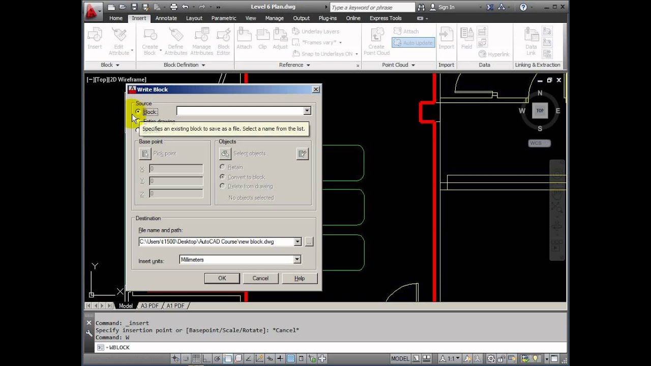 AutoCAD Practice Essentials - part 7 - Creating 'Blocks' - YouTube
