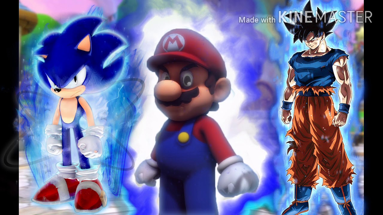 Ultra instinct mario, sonic and goku - YouTube