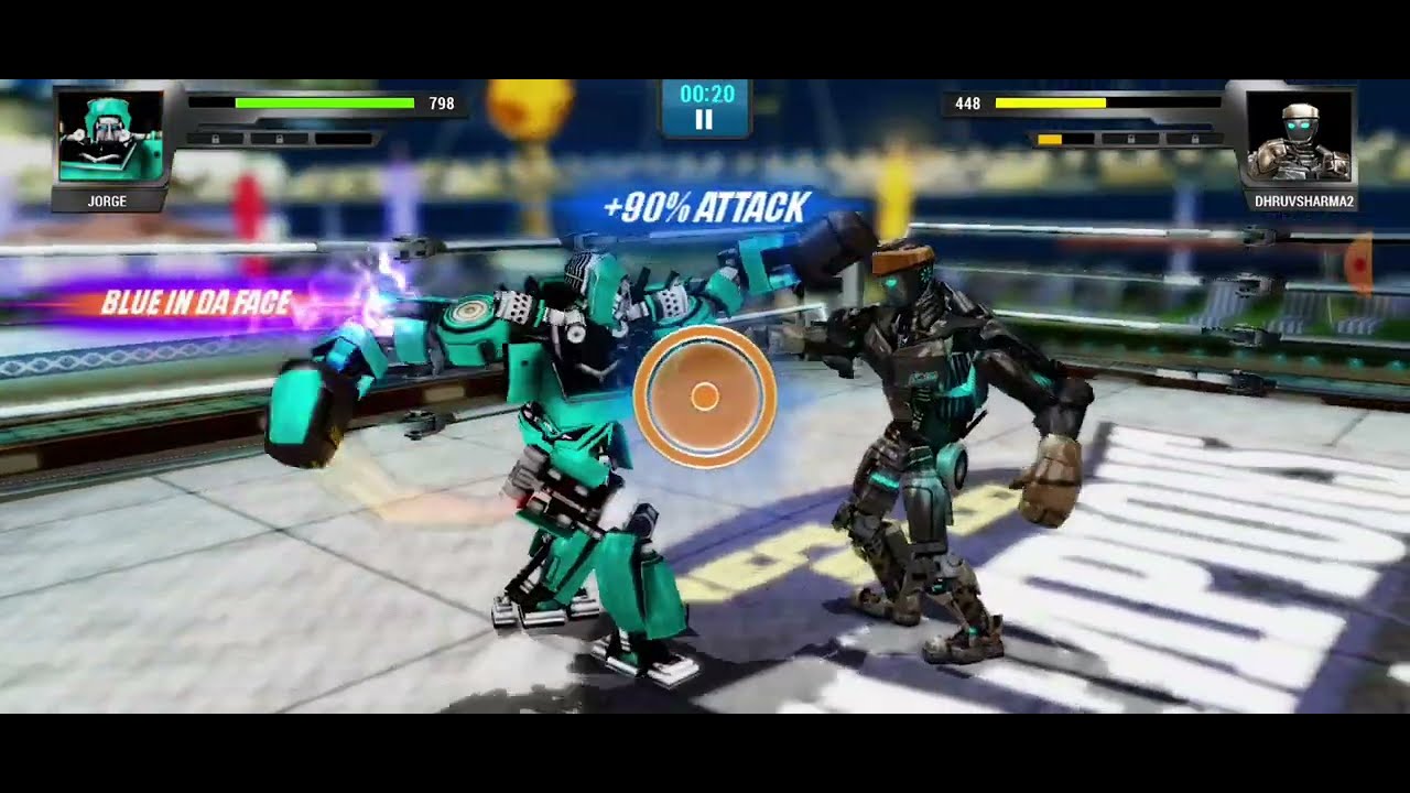 Real Steel Boxing Champions Bluebot vs Atom - YouTube