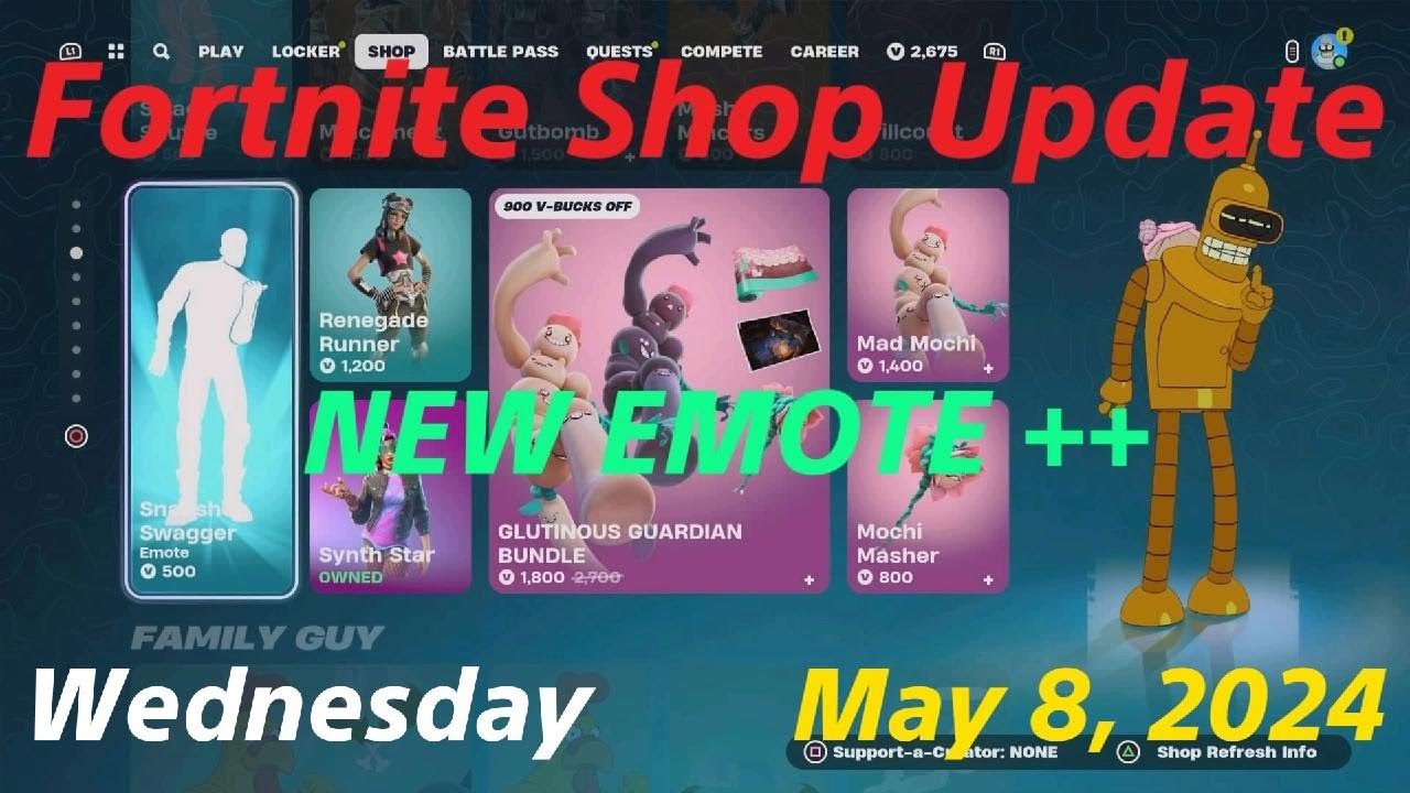 *NEW* Snapshot Swagger Emote, Mad Mochi, Mincemeat Skin - Fortnite Shop ...