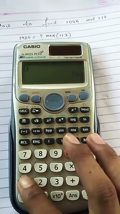 Calculate the modulus using calculator/remainder using calculator - YouTube