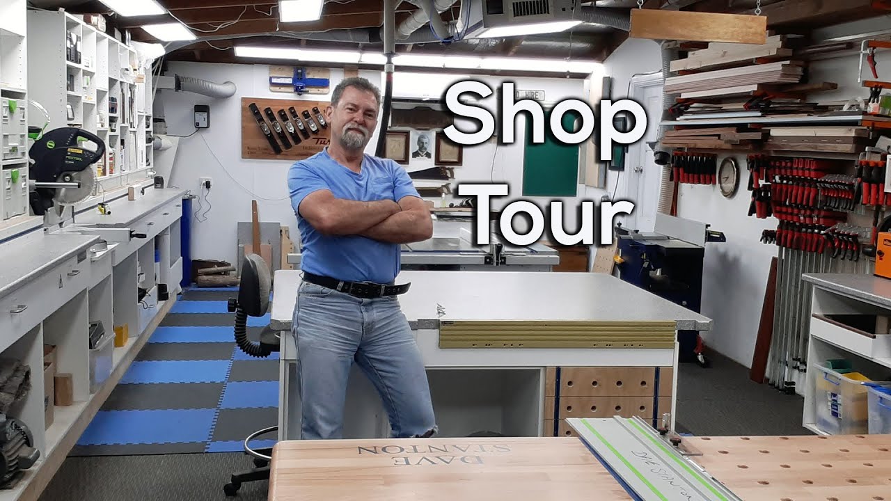 Shop tour 2021 Dave Stanton easy woodwork - YouTube