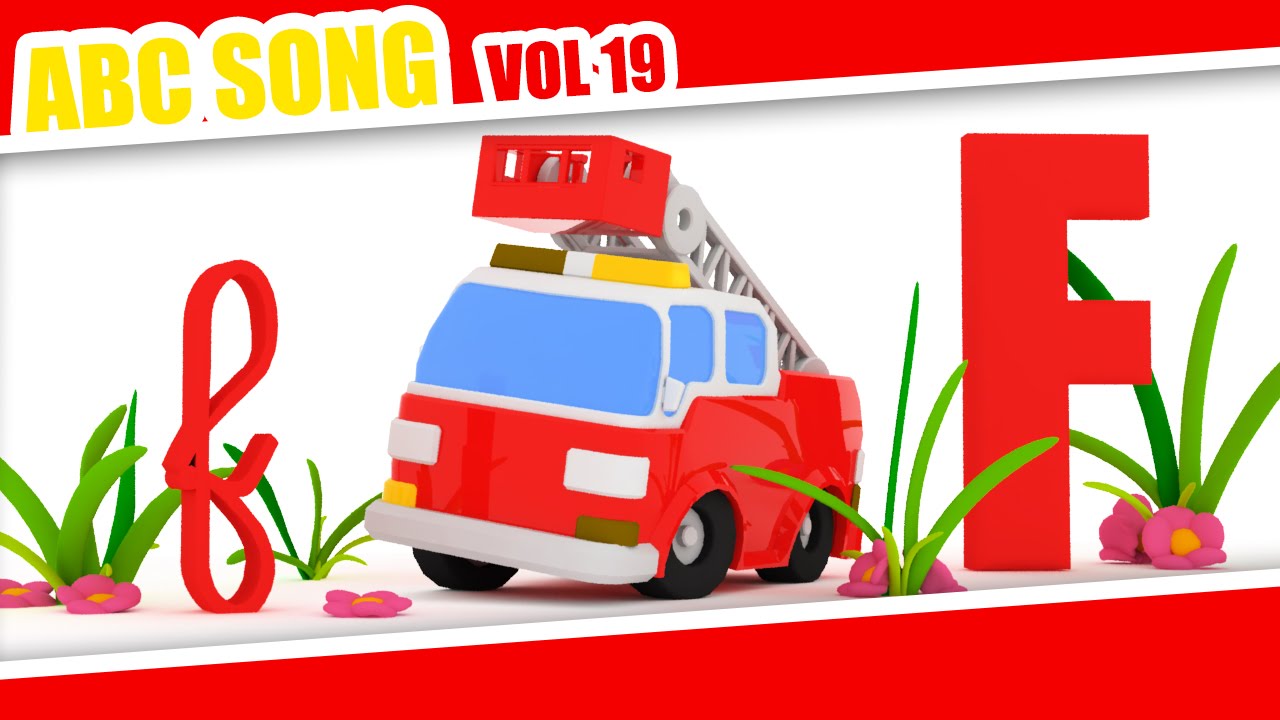 ALPHABET Firetruck Fire engine | Easy ABC Song - YouTube