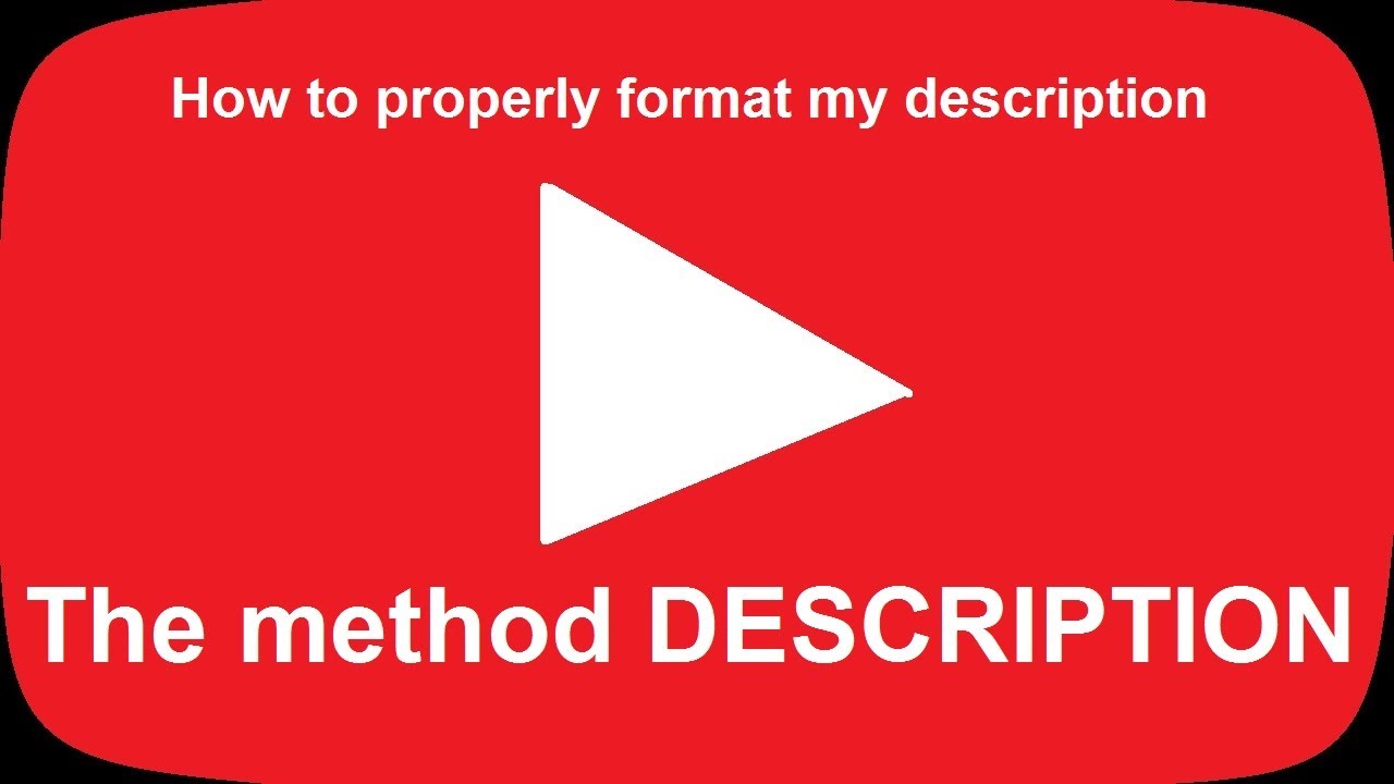 Formatting Youtube Description, best Description tips. - YouTube