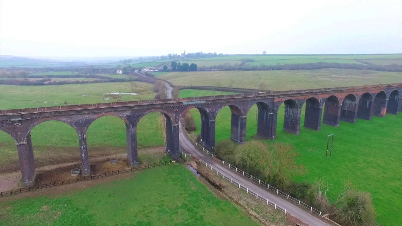Welland Valley railway viaduct - YouTube
