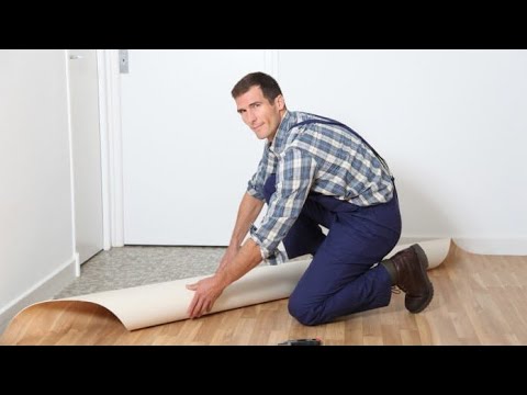 pose revetement de sol gerflex pvc - YouTube