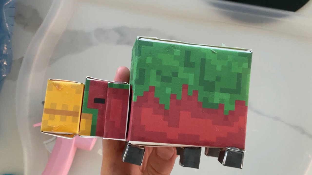 Minecraft Sniffer Paper Craft Speed Build Youtube