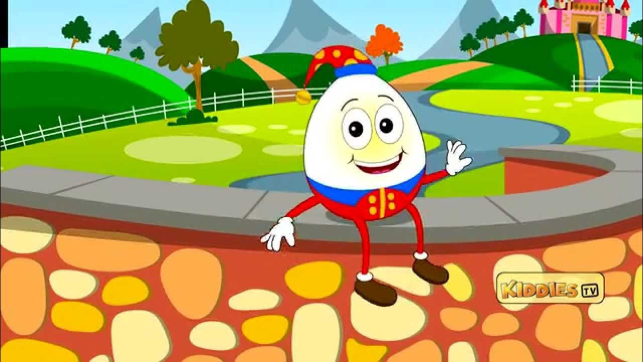 Humpty Dumpty classic nursery rhyme |Song for children | Kiddies tv ...
