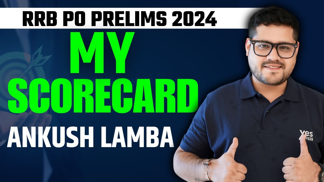 MY RRB PO PRELIMS SCORECARD || ANKUSH LAMBA - YouTube