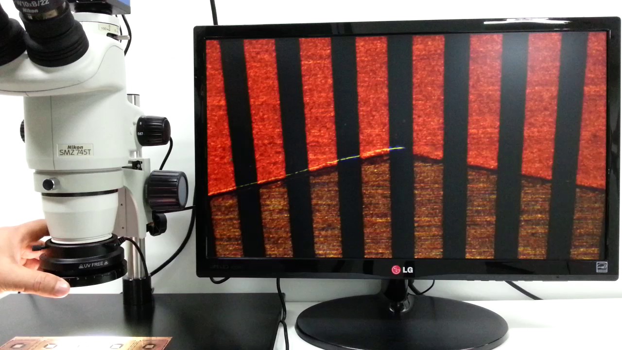 SMZ745T + Full-HD Camera + LED Ring polarizing - YouTube