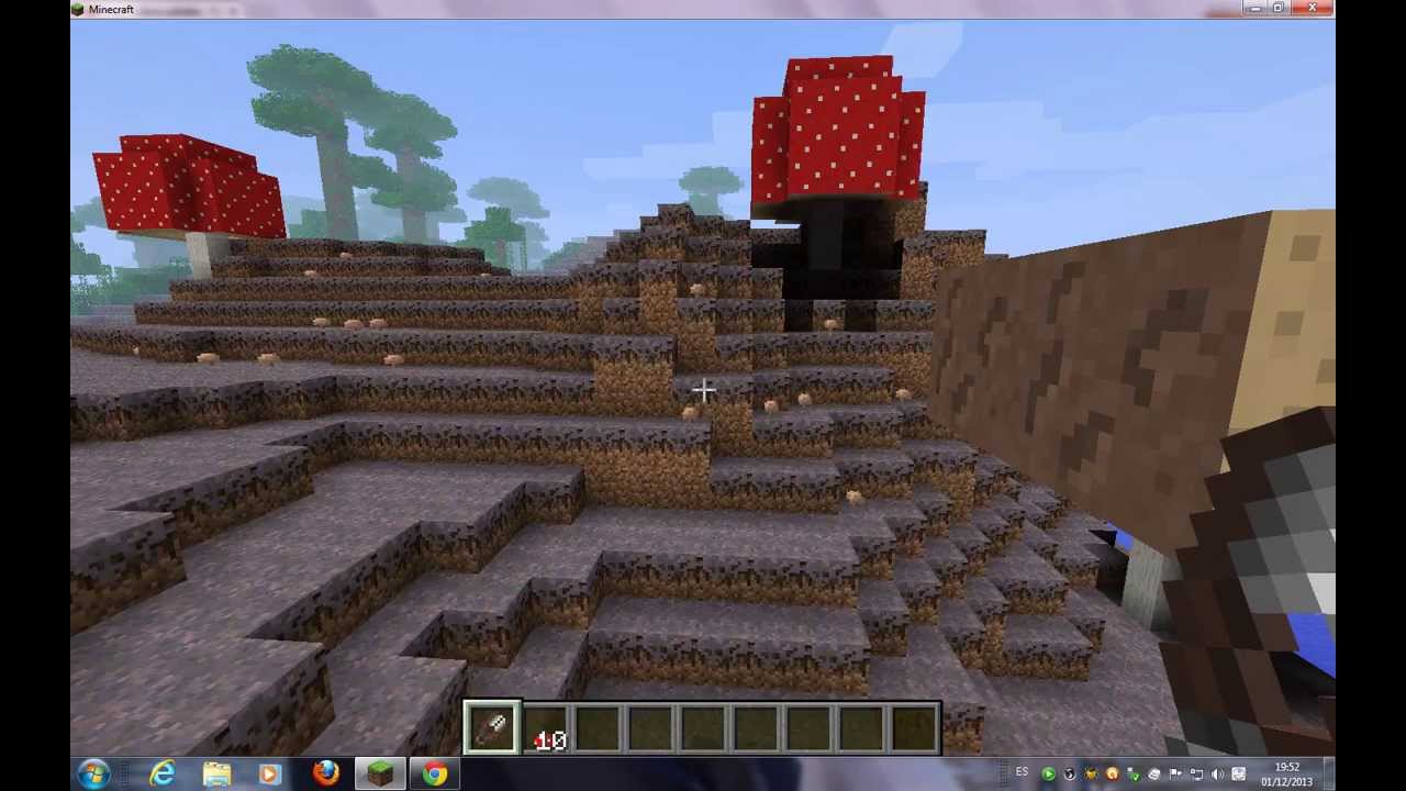 Minecraft-Como poner el Bioma de las Setas(sin mods) - YouTube