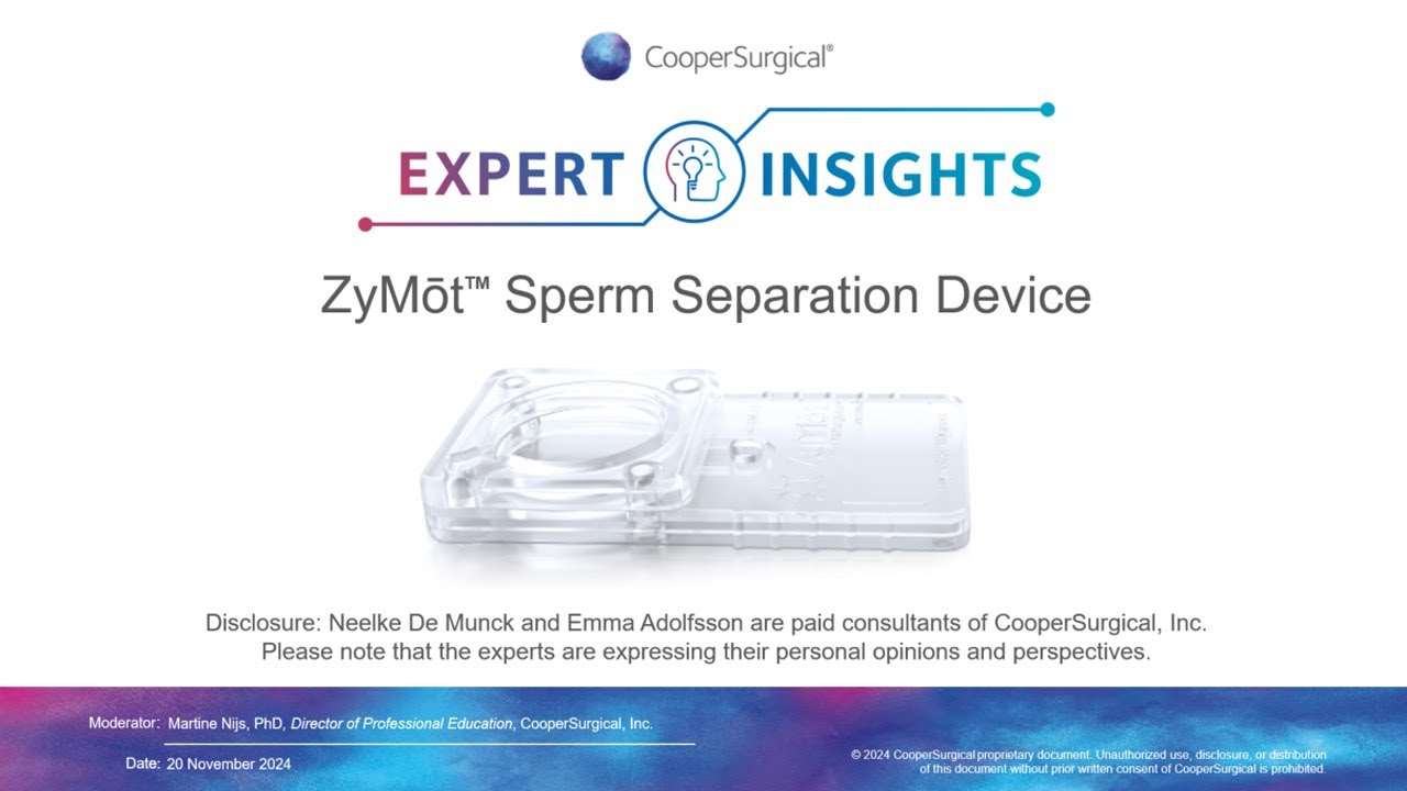 Expert Insights: ZyMōt™ Sperm Separation Device - YouTube