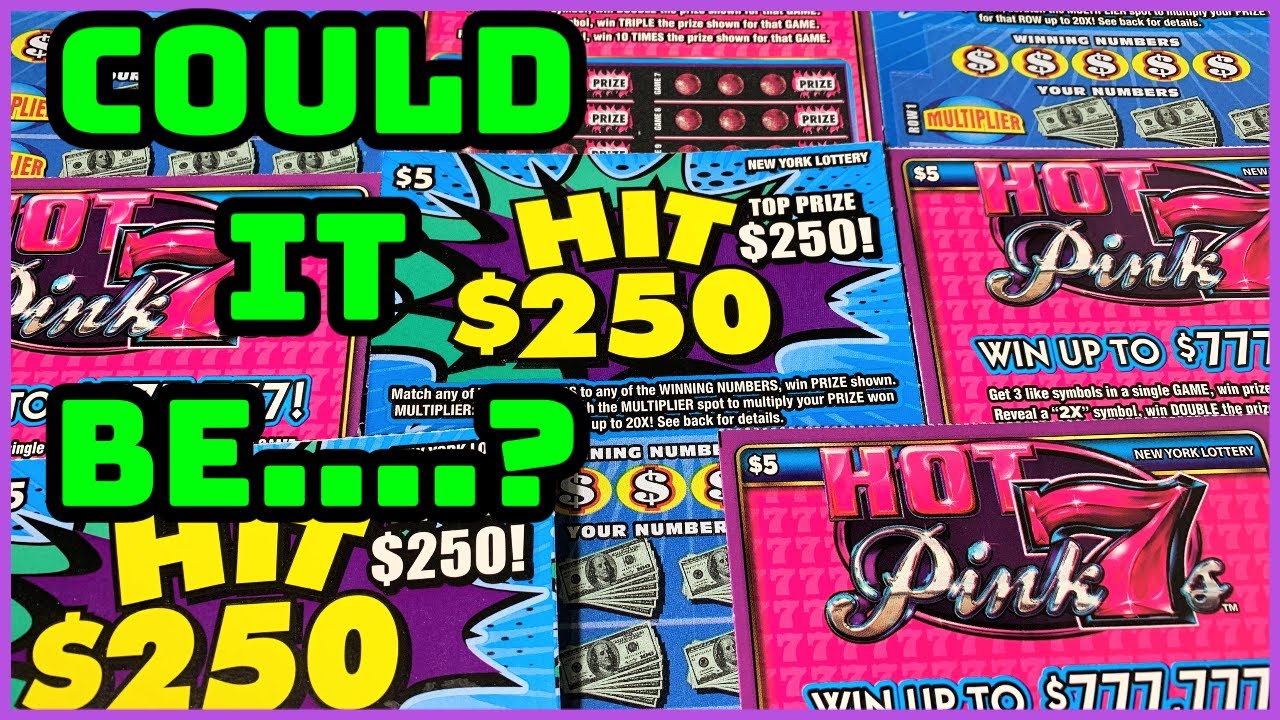 Bonus Session | Hit $250 & Hot Pink 7s | New York Lottery Scratch Off ...