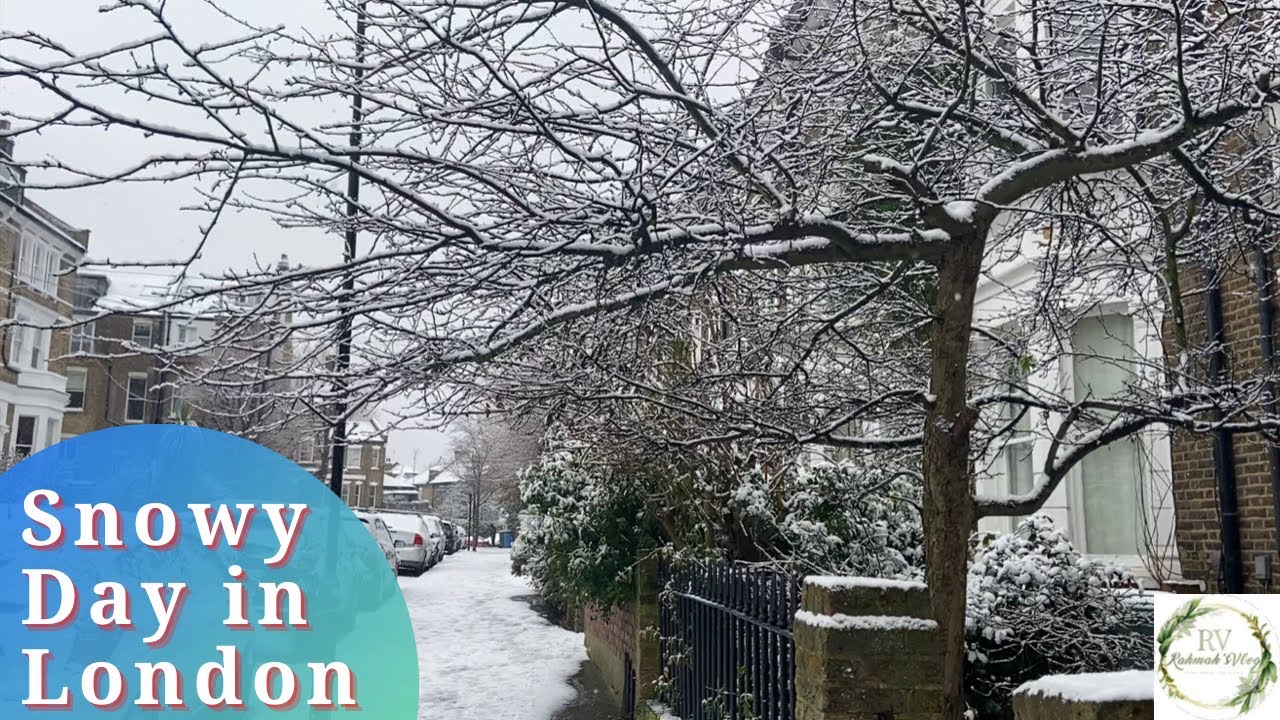 Rare Heavy Snow in London | First Snowfall of 2021 - YouTube