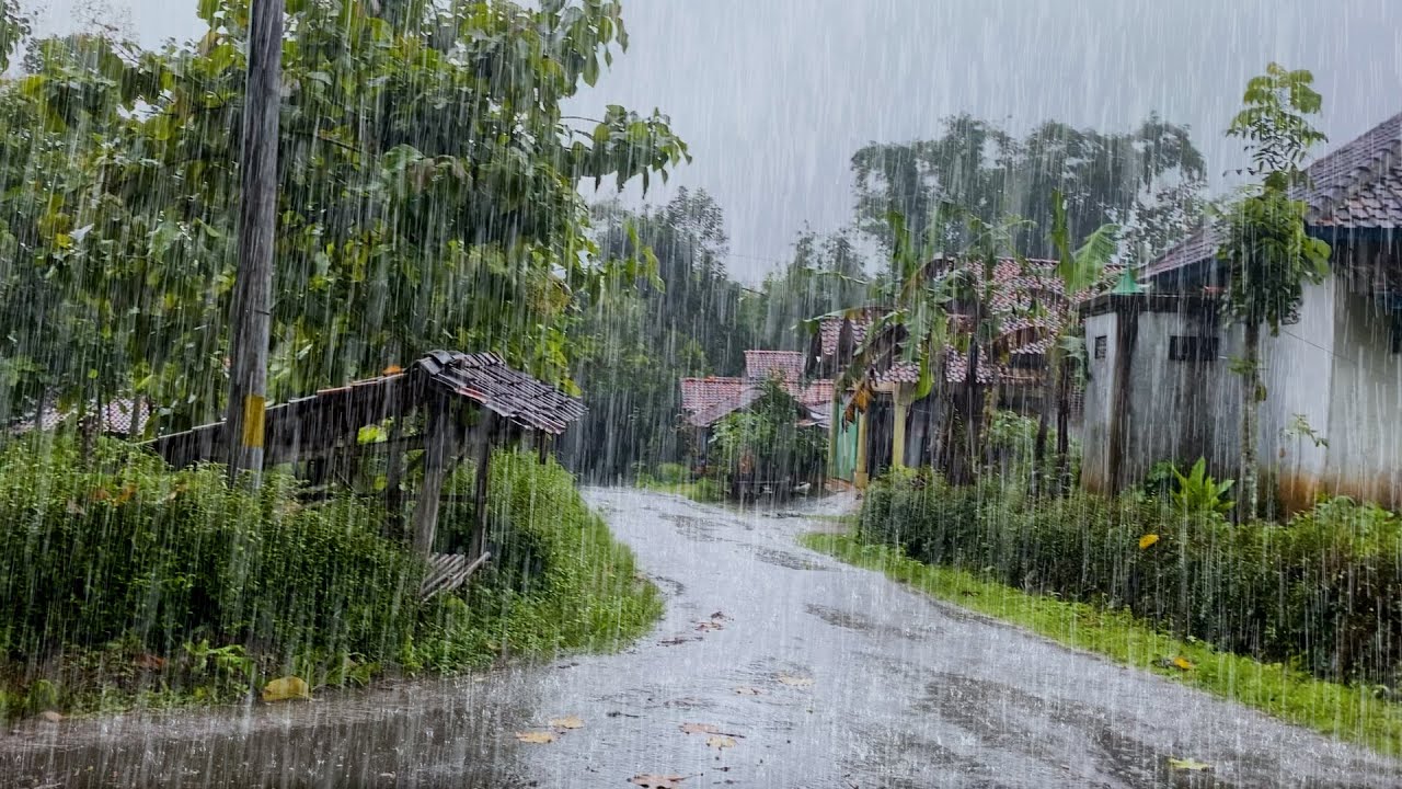 Very Heavy Rain and Thunderstorm Sounds for Sleeping, Stress Relief ...