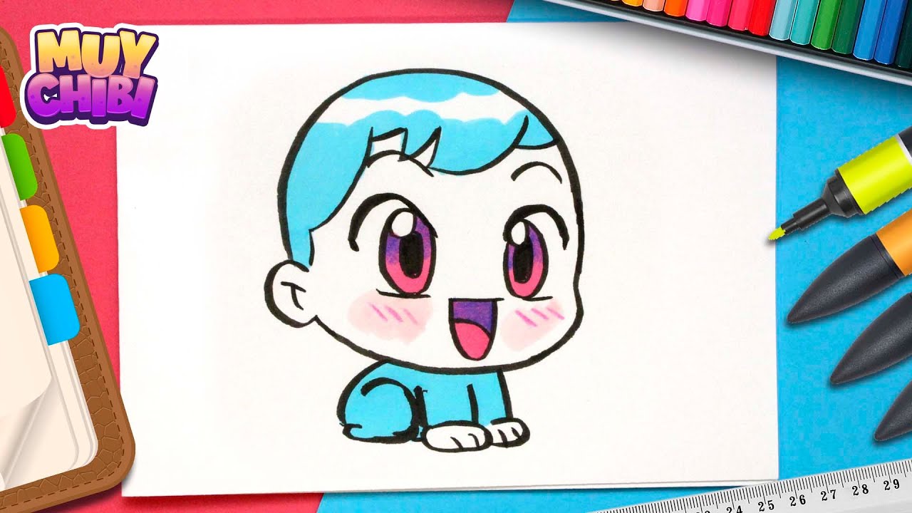 COMO DIBUJAR UN BEBÉ CHIBI - dibujos kawai faciles - Aprender a dibujar ...